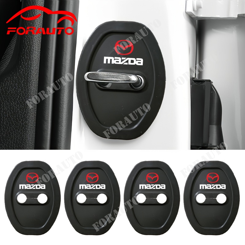 [Ready Stock] 4Pcs Mazda Silicone Car Door Lock Protection Cover Door ...