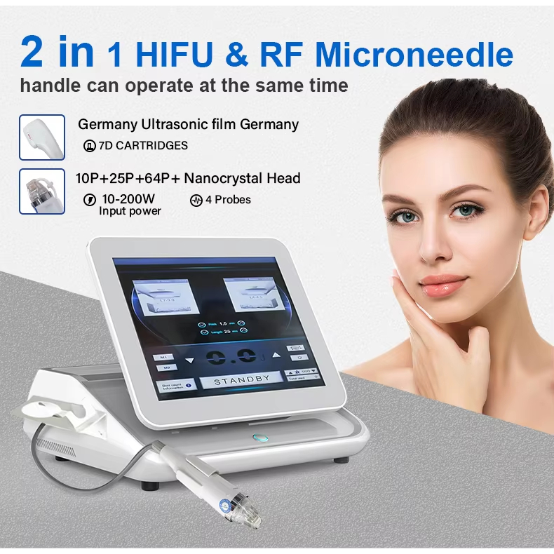 2 in 1 RF Microneedling Hifu 7D Machine with RF Microneedling Skin ...
