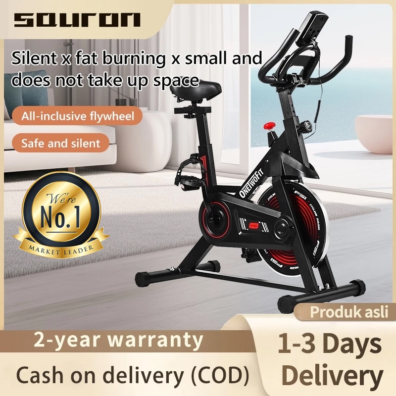 Multi-function Spin bike Foldable fixed exercise bike Adjustable ...