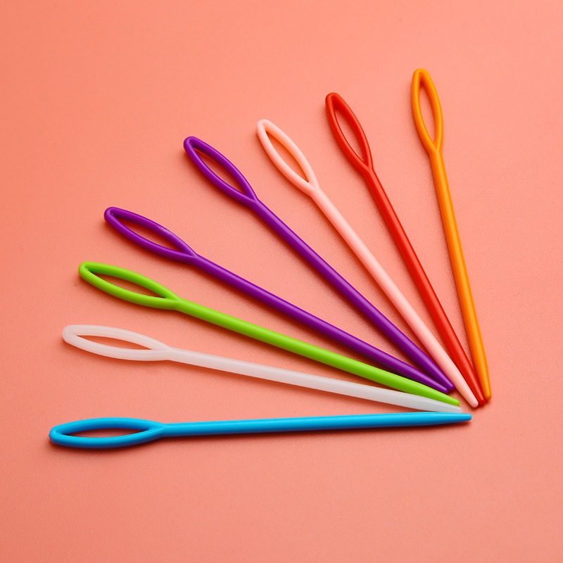 DIY Hand Knitting Safety Sewing Needle Plastic Sweater Sewing Needle ...