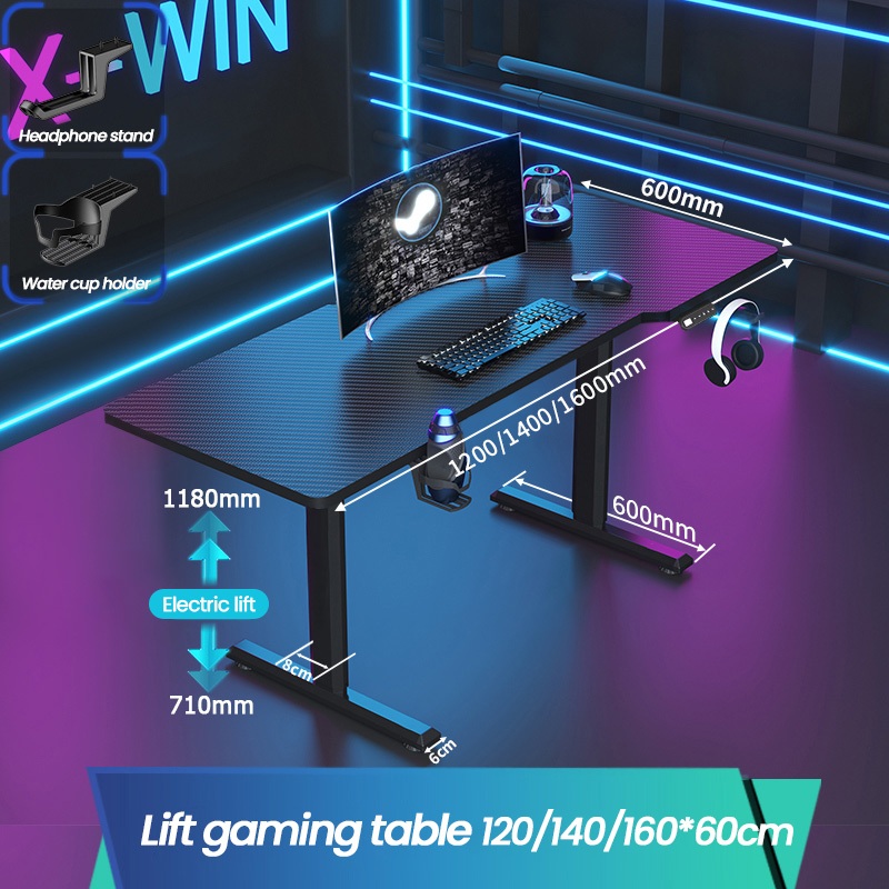 YISONG Office Electric Desk Adjustable Standing Desk Smart Lifting ...