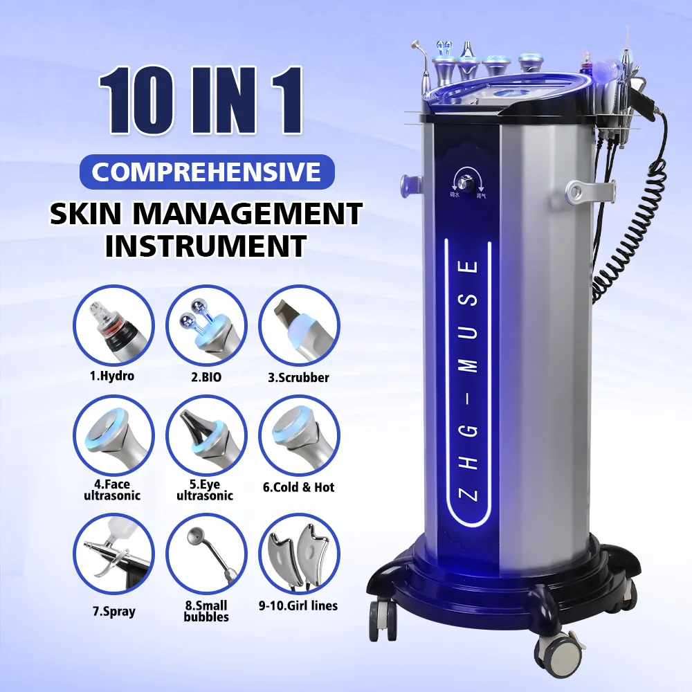 10 In 1 hydra peel oxygen dermabrasion Facial Cleaning Spa Machine ...