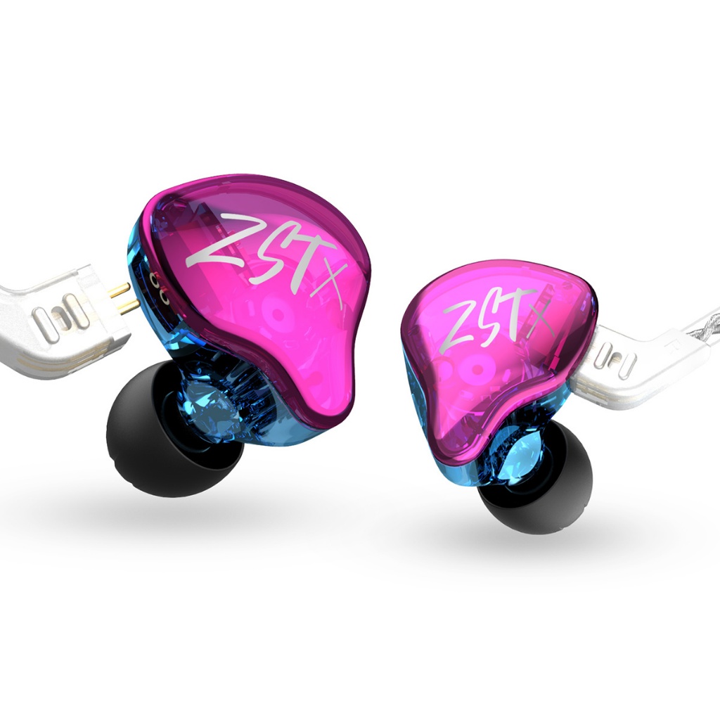KZ ZST X in-Ear Monitors, Upgraded Dynamic Hybrid Dual Driver ZSTX ...