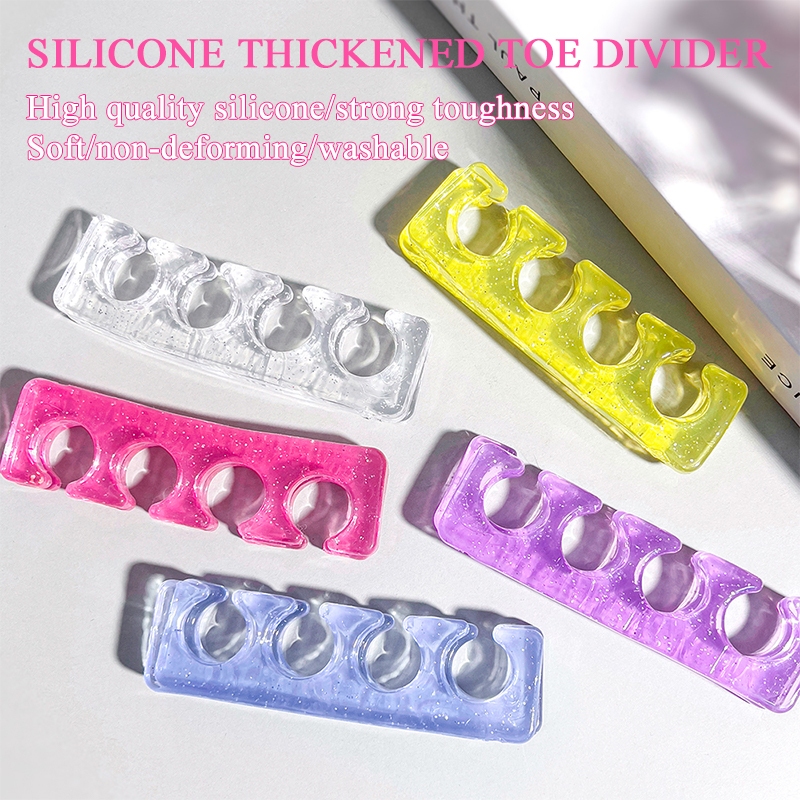 Soft Silicone Finger Toe Separator Feet Care Nail Tools Manicure ...