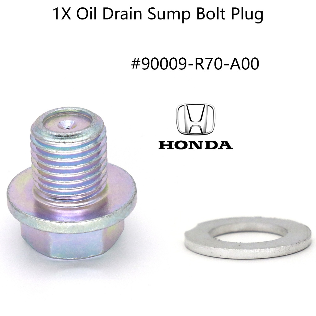 Car Oil Pan Drain Sump Bolt Plug with Washer 90009-R70-A00 90009-PY3 ...