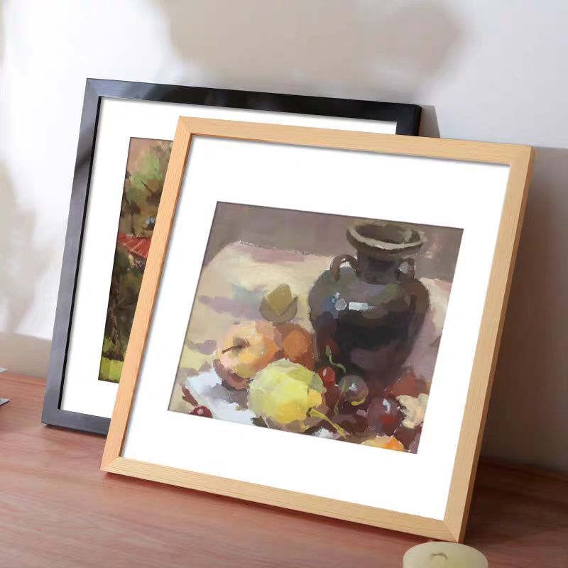 Customize Solid Wood Square Frame Hanging Wall Mounted Picture Frame ...