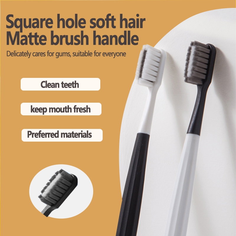 Soft bristle square head toothbrush super fine and soft protect gums ...