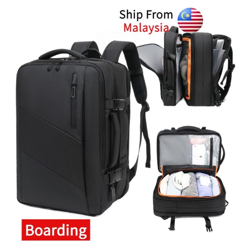 Ready Stock 40L travel backpack men waterproof expandable short ...