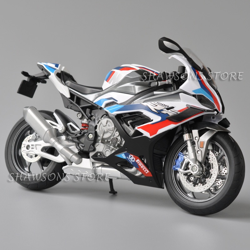 1:9 Scale Diecast Motorcycle Model Toy BMW M1000RR Racing Sport Bike ...