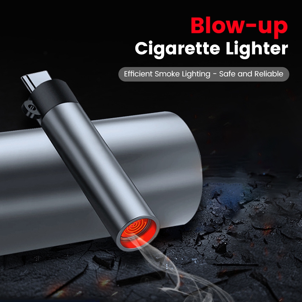 Mini Portable Blow-up Cigarette Lighter Type-C/USB Interface Blowing ...