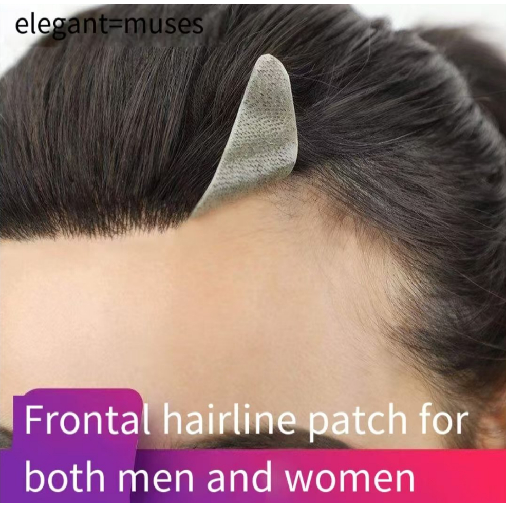 Hairline fake hair patch for women and men Real hair fake bangs Natural ...