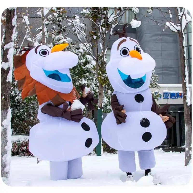 Disney Snow Man Olaf Inflatable Costume Doll Props Costume Halloween Adult Children Funny Clothing Shopee Singapore