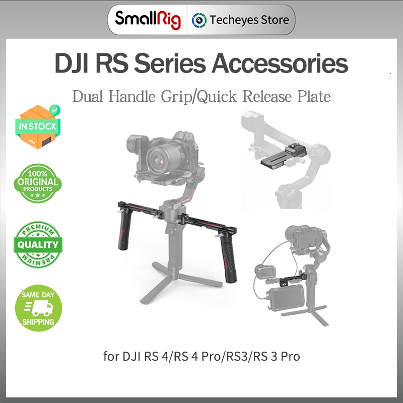 SMALLRIG Dual Handle Grip/Quick Release Plate/Camera Monitor Mount for ...