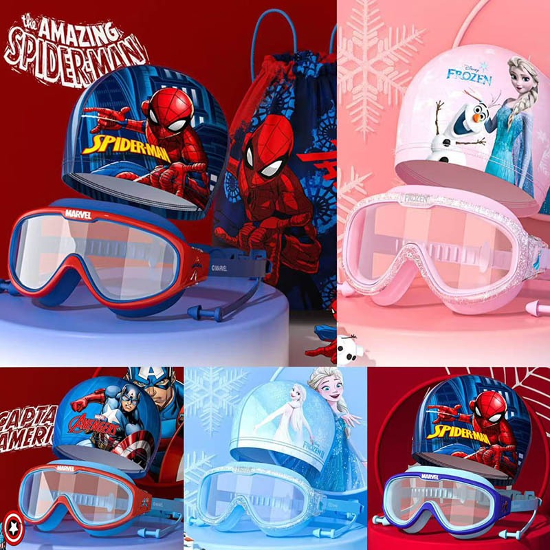Disney Kids Goggles Wide Lens Swim Mask Swimming Quick Release Anti Fog ...