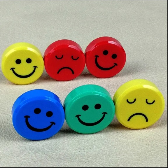 Smiley Face Stamp Smiley Face Magnets Pack - 25 Magnetic Emojis (10 ...