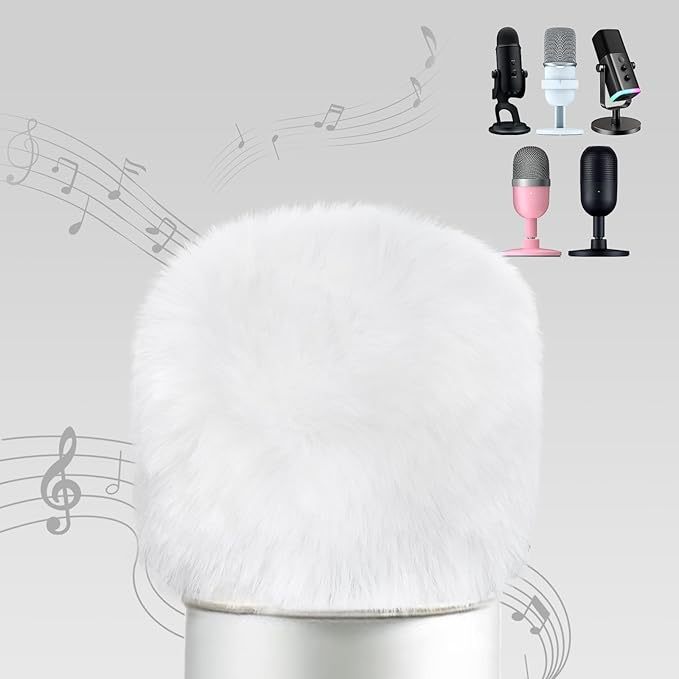 Blue Yeti Pop Filter - Microphone Cover, Furry Wind Muff, Mic ...