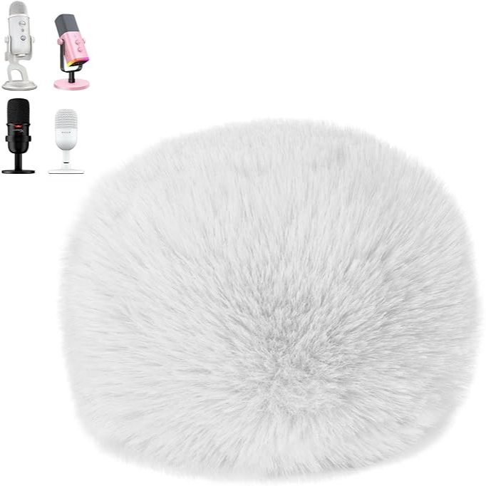 Blue Yeti Microphone Pop Filter, Mic Cover Furry Foam for Blue Yeti ...