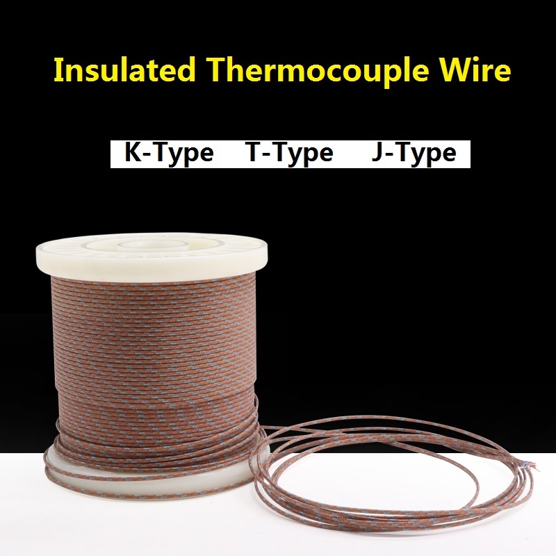 Insulated Thermocouple Wire K-type T-type J-type Temperature Measuring ...