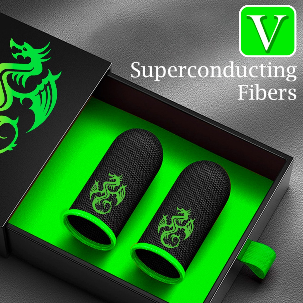 【COD】HG Dragon Gaming Finger Sleeve gloves Touch thumb (2PCS) Anti ...