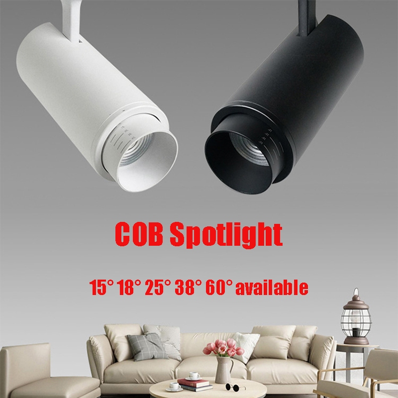 10W 20W LED Track Light COB Spotlight Rail Not Included View angle ...