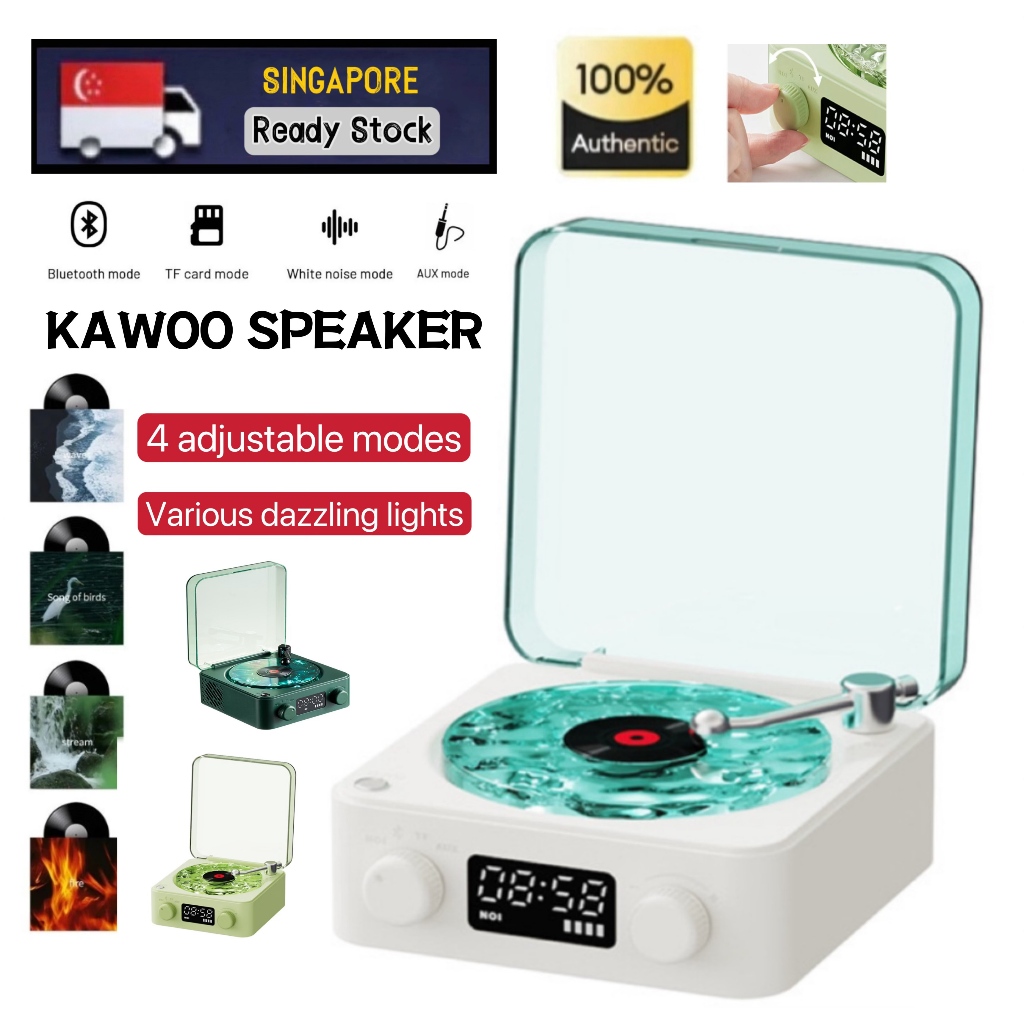 SG Local-NEW KAWOO White Noise Speaker with Ocean Sound, Desk Ornament ...