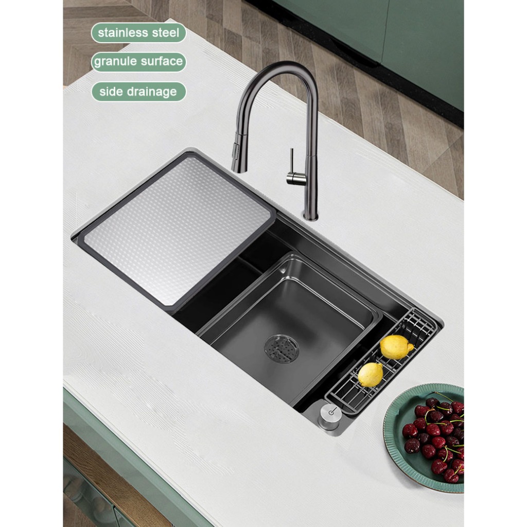 304 Stainless Steel Kitchen Sink Undermount Kitchen Basins Black ...