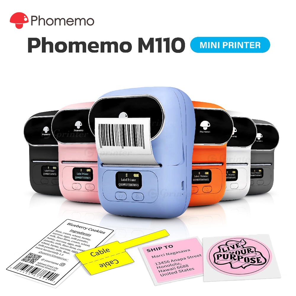 Phomemo M110 Bluetooth Thermal Label Sticker Printer | Shopee Singapore