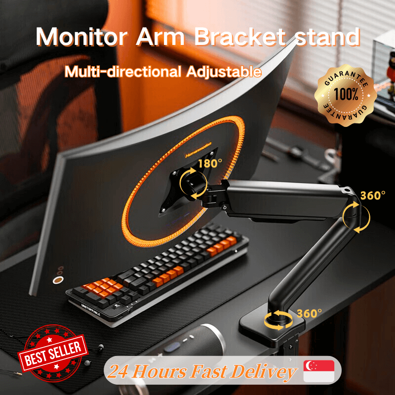 Premium single monitor arm Steel Articulating Monitor Stand Adjustable ...