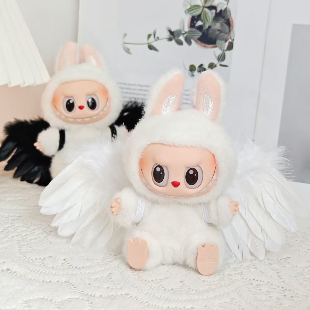Cute Doll Angel Wings for 15cm 17cm Labubu V1 V2 V3 DIMOO WORLD Liila ...