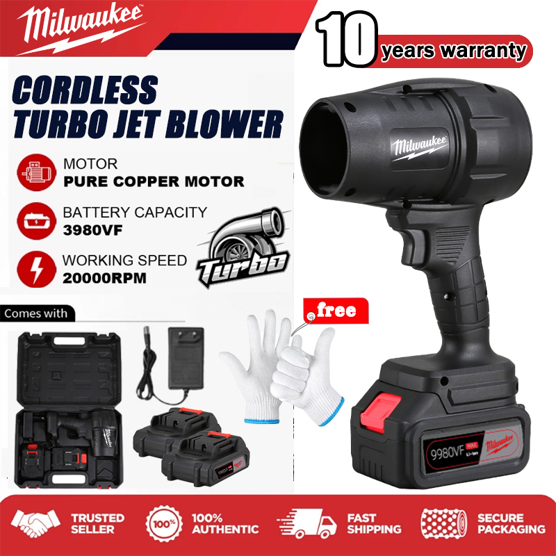 Milwaukee Turbo Jet Blower Cordless Handheld Turbo Jet Fan Air Blower ...