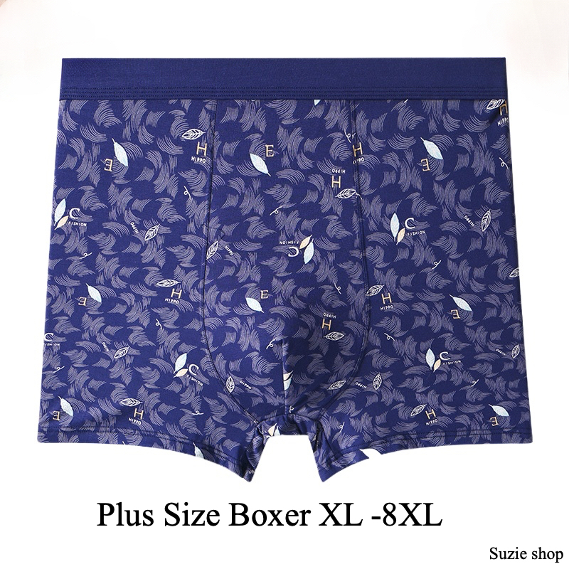 Plus size Men's Boxer short XL-8XL 4XL 5XL 6XL 7XL 8XL Modal men's underwear high waist deep ...