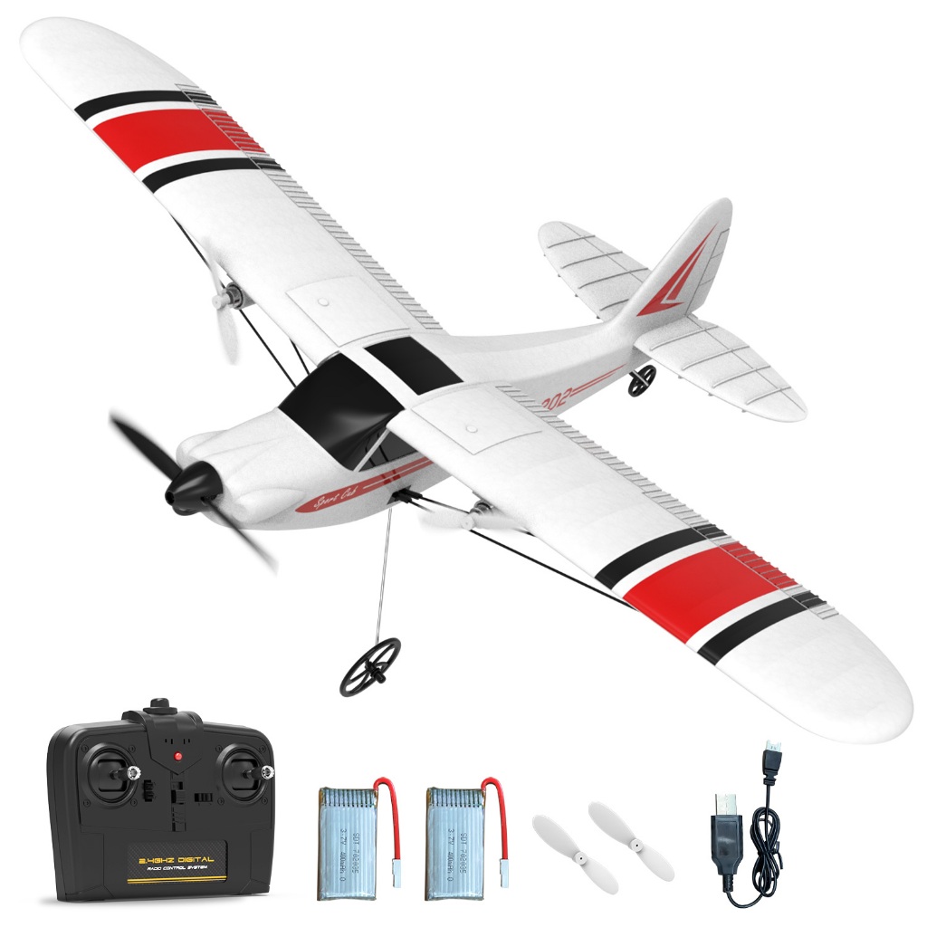 VOLANTEXRC RC Airplane Control 2.4Ghz 2CH 400mm Wingspan Fixed Wing EPP ...