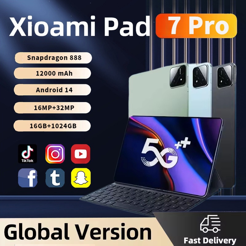 2025 Original Pad 7 Pro Tablet 11inch HD 4K Android 14 16GB+1TB ...
