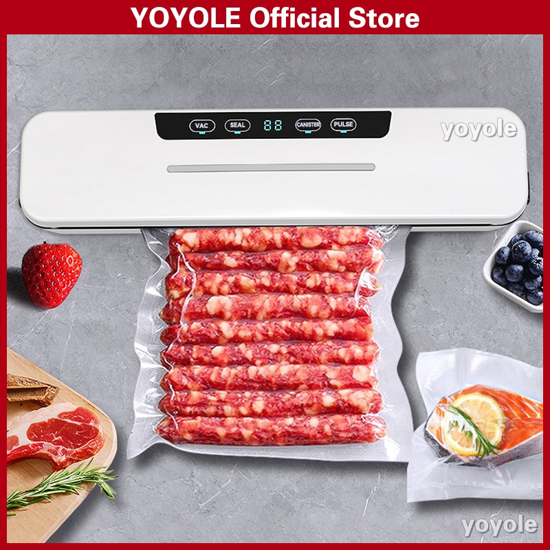 Food Vacuum Sealer Machine with Vacuum Sealer Bag for Food Heat Sealer ...