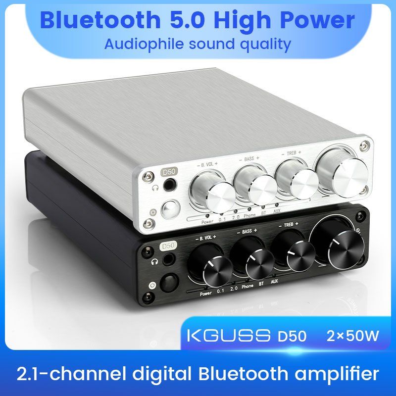 Kguss D50 Fever HIFI Bluetooth Digital Power Amplifier QCC5125 LDAC 2.1 ...