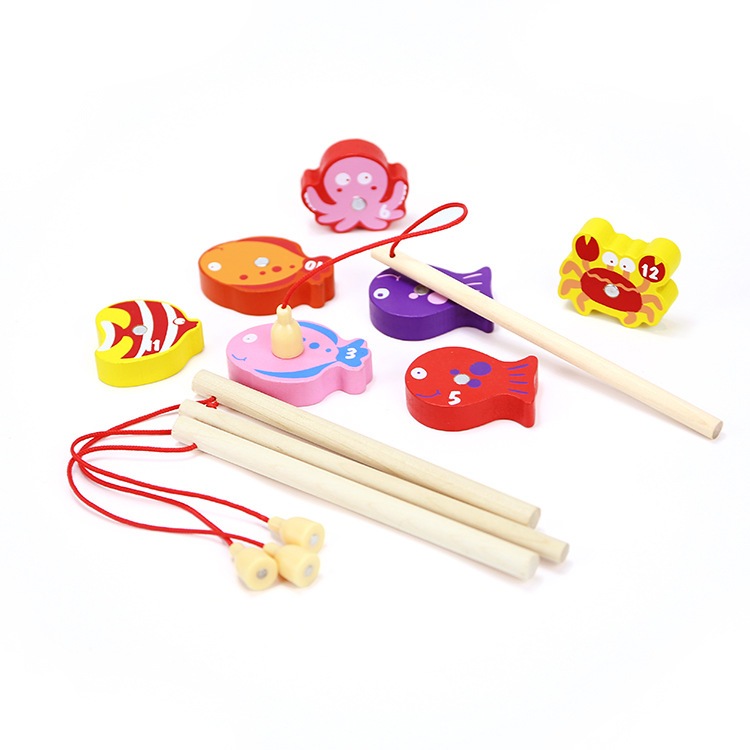 6/12Pcs Pool Toy Fishing Rod Intelligence Development Toy Kids Fishing ...