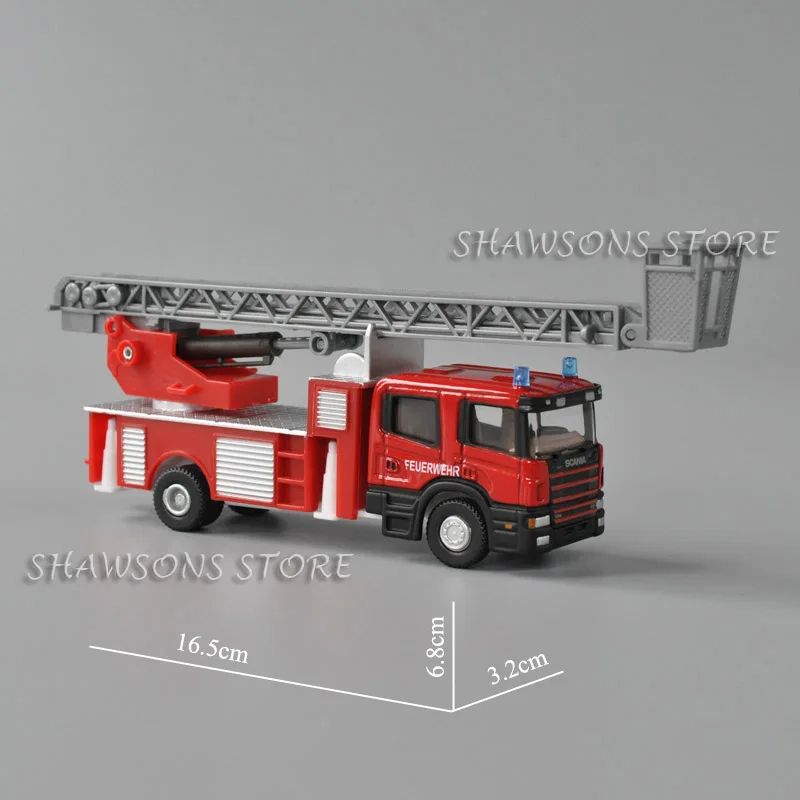 1:72 Scale Diecast Vehicle Model Toys Scania Fire Fighting Truntable ...
