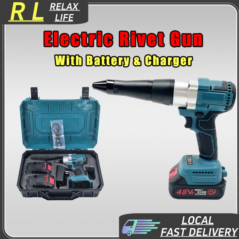 Power Rivet Gun - Lithium Battery Electric Nail Gun For Home Renovation ...
