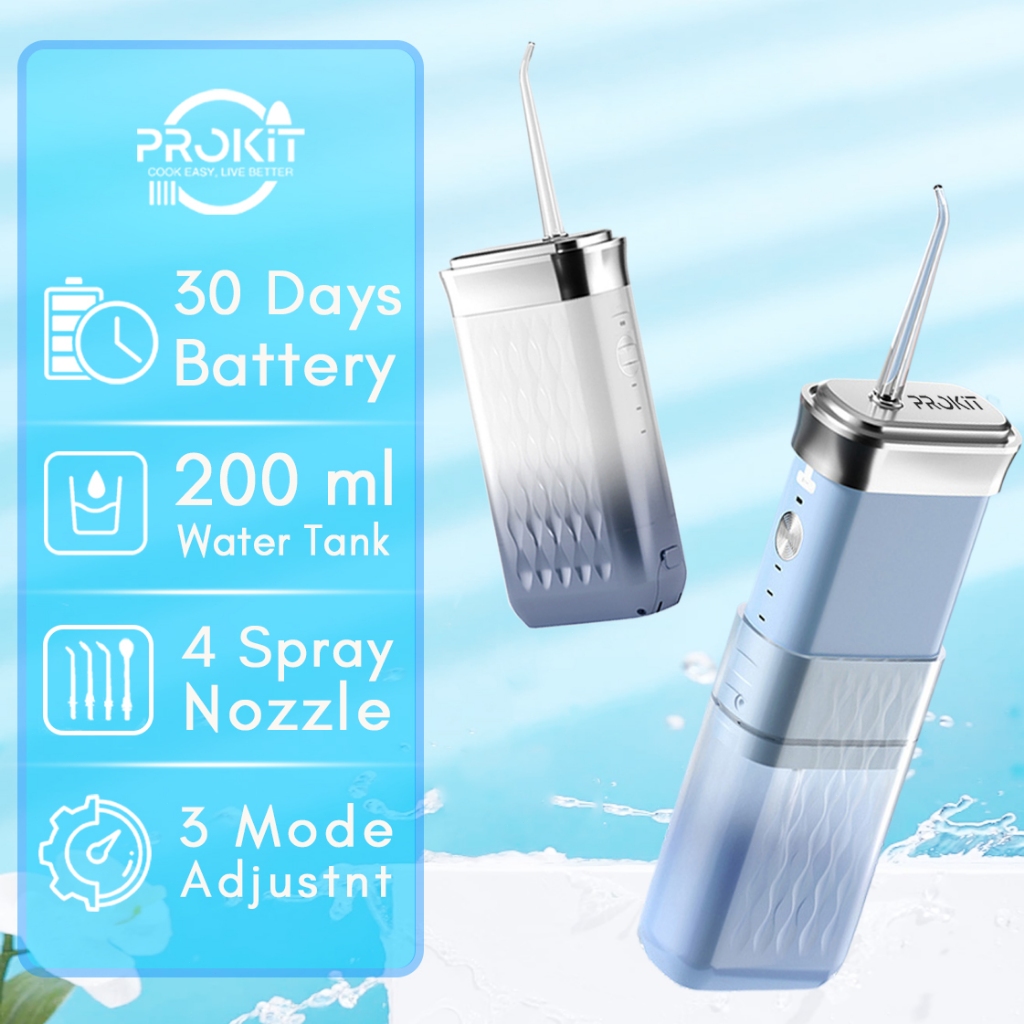 Flexible Portable Water Flosser Dental Floss Teeth Oral Irrigator 200ml ...