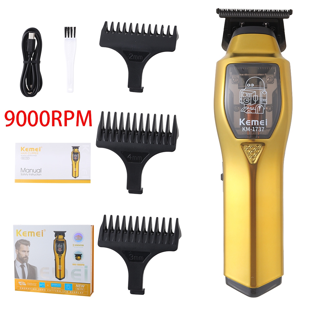 Kemei Professional Barber hair Trimmer Zero Gapped bald head Hair ...