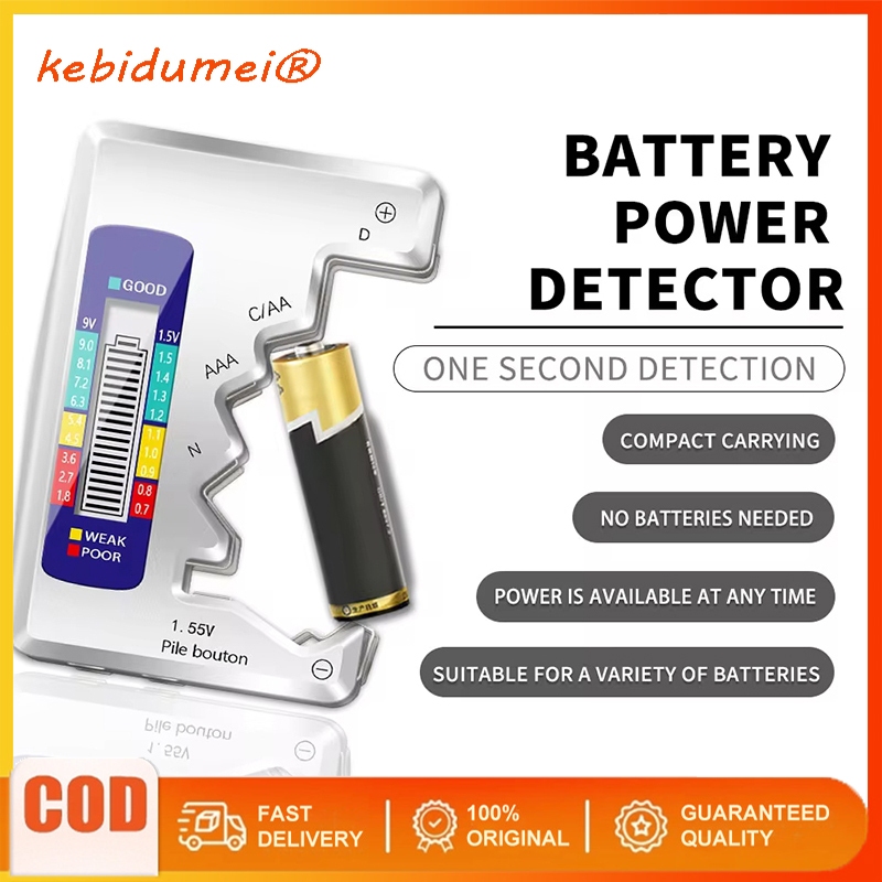 BT-886 Portable Battery Capacity Indicator C AA AAA D N Lithium Battery ...