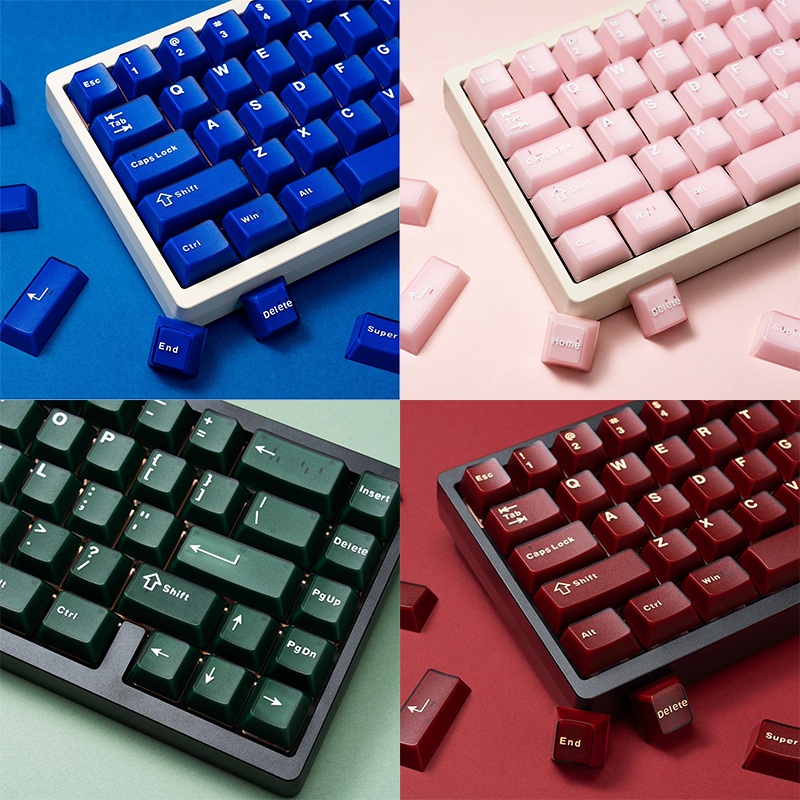 Double Shot Klein Blue GMK Keycaps Cherry Profile Keycap Set Fit for 60 ...