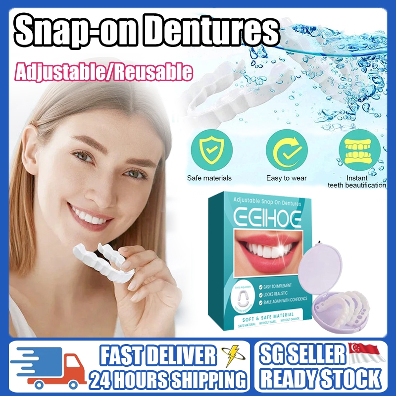 🇸🇬 SELLER - Adjustable snap-on dentures/temporary dental braces/teeth ...