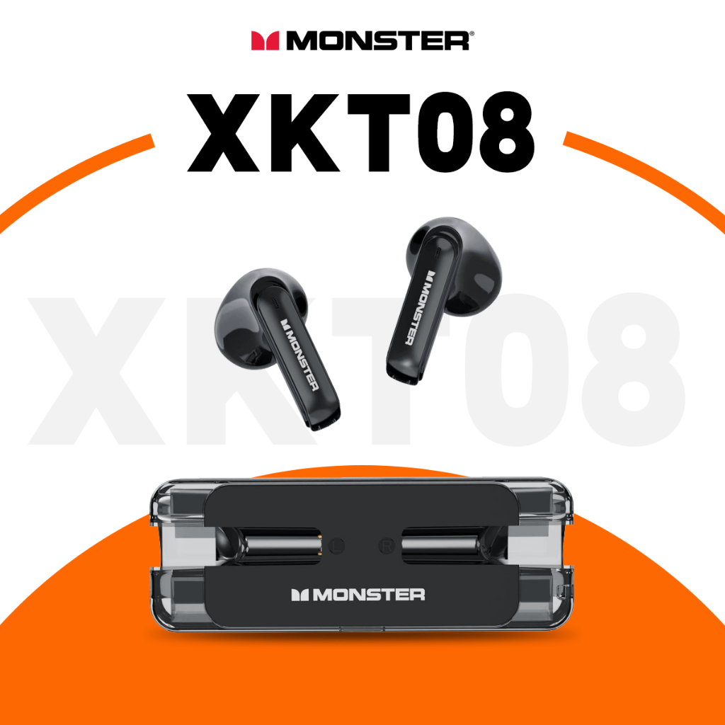 Monster XKT08 TWS Bluetooth 5.3 Earphones Wireless Stereo Smart Touch ...