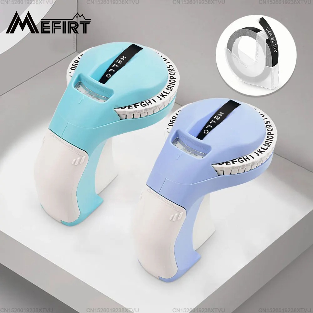 B90 Handheld Embossing Label Maker / Embossing 3D Label Tape 9mm x 3m ...