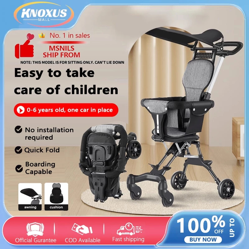 （2025 new model）Folding baby stroller two-way stable soft seat stroller ...
