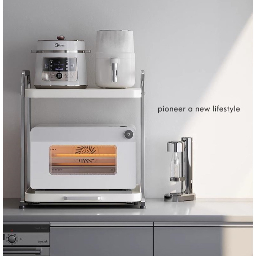 Kitchen Microwave Oven Shelfkitchen Countertop Multifunctional Pull-out ...