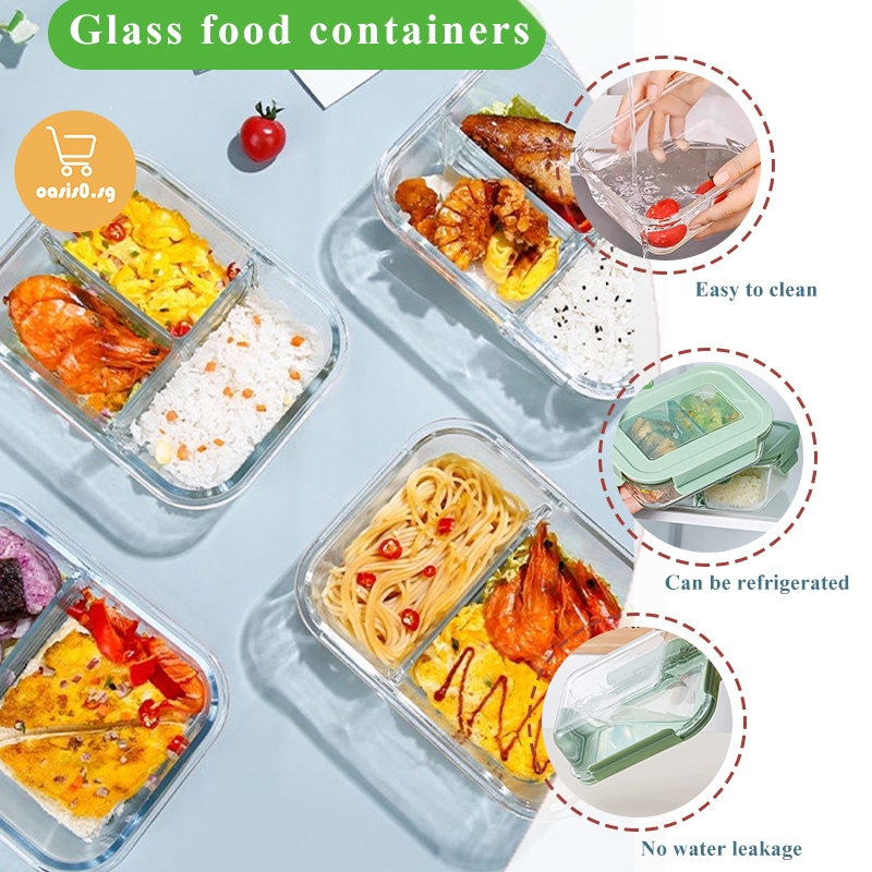 Oasis0.sg - Glass Food Container | Glass Lunch Box | Microwaveable ...