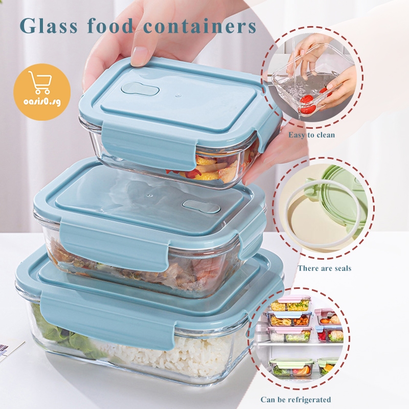 Oasis0.sg- Glass Food Container | Glass Lunch Box | Microwaveable | BPA ...