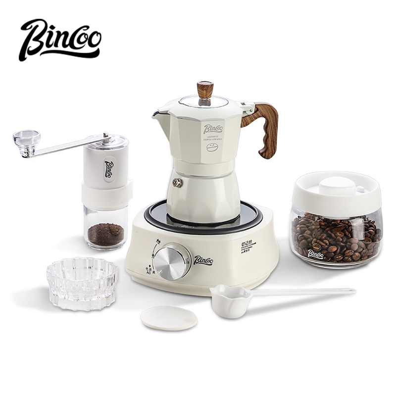 Bincoo Moka Pot Double Valve Coffee Pot Set Small Coffee Machine ...